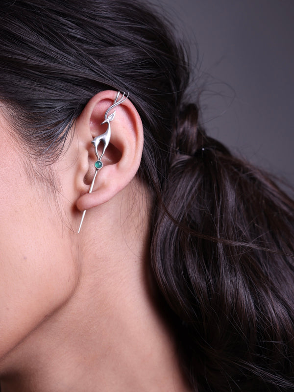 Stag Ear Pins – Avyaktaa: Online Silver Jewelry